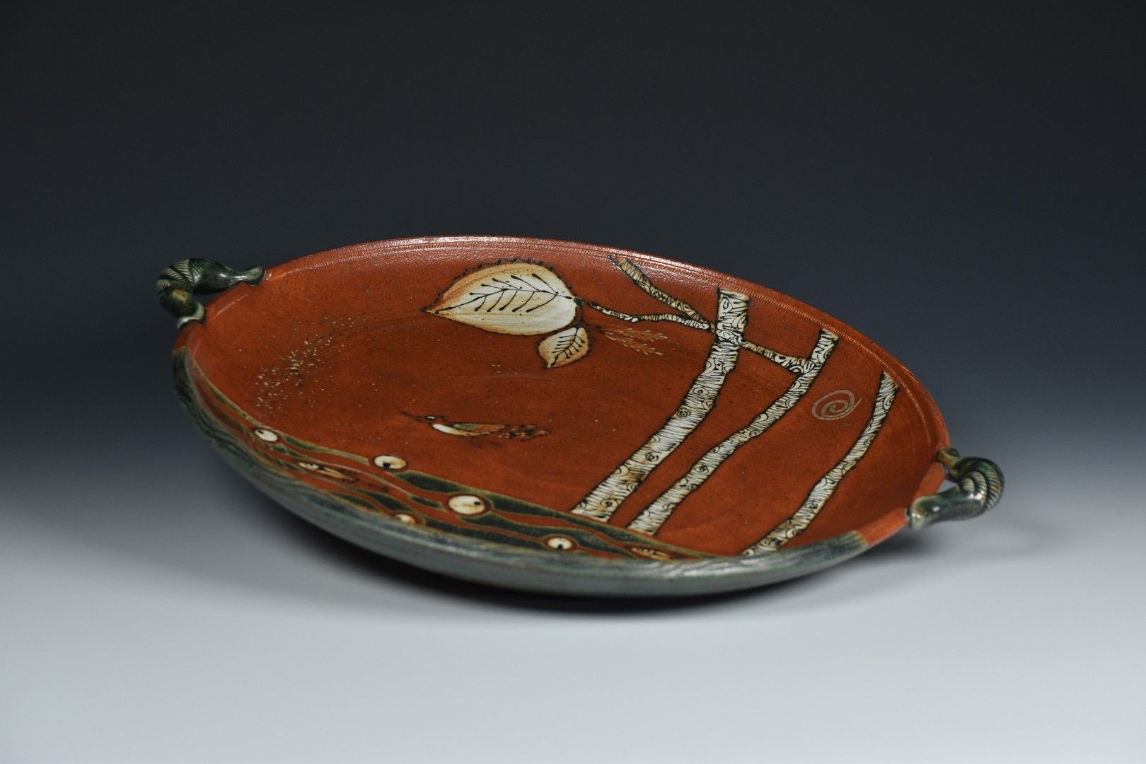 12″ Round Serving Plate | Front Avenue Pottery and Tile